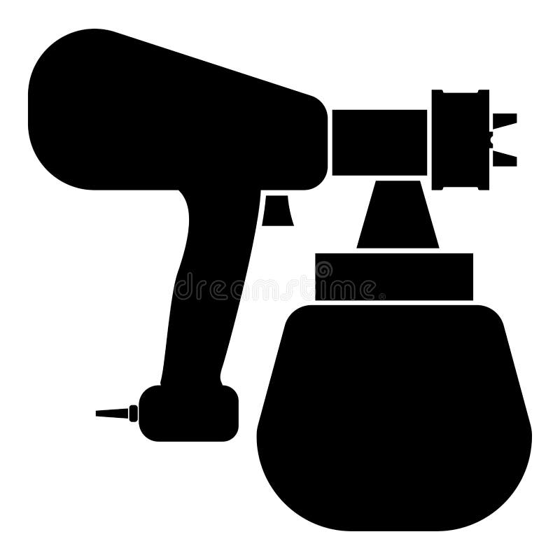 Sprayer Paint Icon Black Color Illustration Flat Style Simple Image ... Sprayer Paint Icon Black Color Illustration Flat Style Simple Image ...