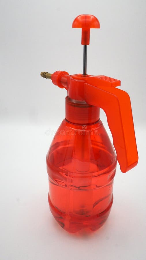 Sprayer Red Color Side Angle View Isolated on White Background Stock ...
