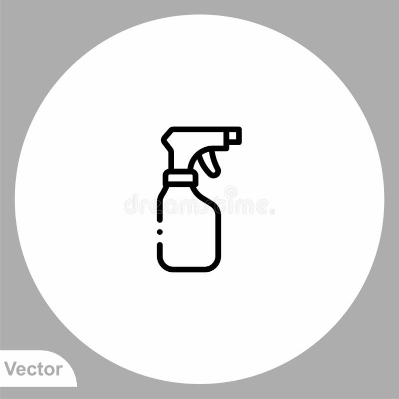 Sprayer Vector Icon Sign Symbol Stock Vector - Illustration of paint ...