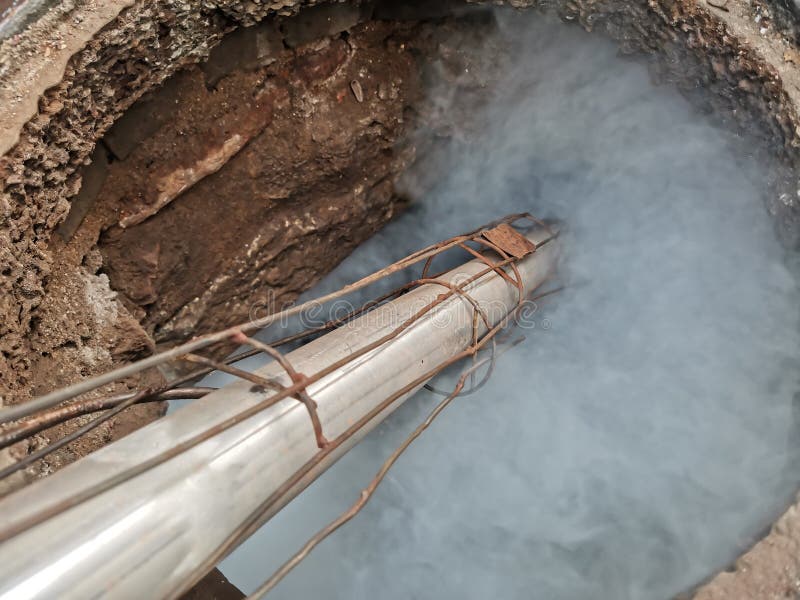 Spraying Disinfectant To Sewer Stock Image - Image of control, medicine ...