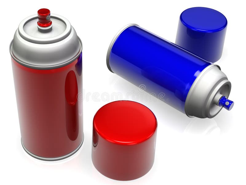 Spraydosen stock abbildung. Illustration von spraydosen - 16329106