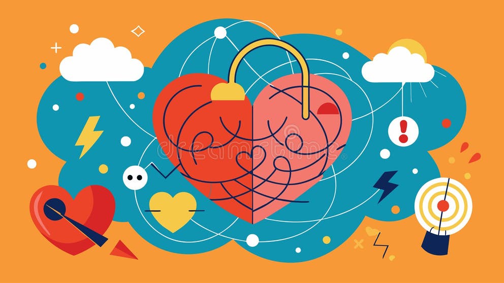 A Spread of Abstract Doodles and Scribbles Reflecting the Jumbled Thoughts and Emotions that ...