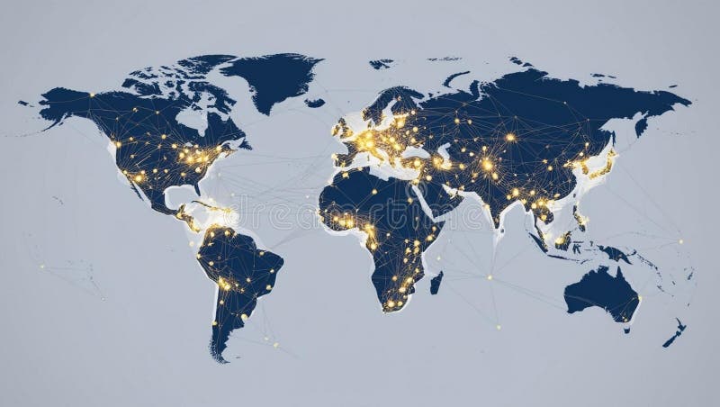 The Spread of Artificial Intelligence in the Modern World Stock ...