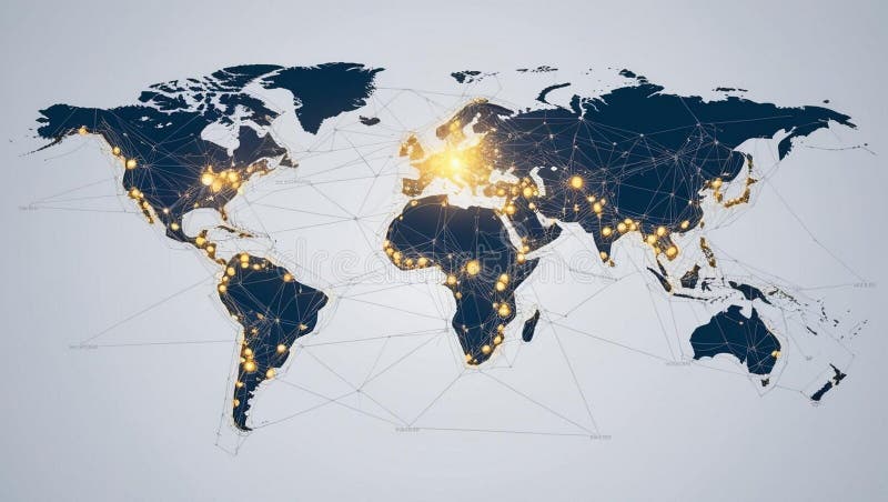 The Spread of Artificial Intelligence in the Modern World Stock ...