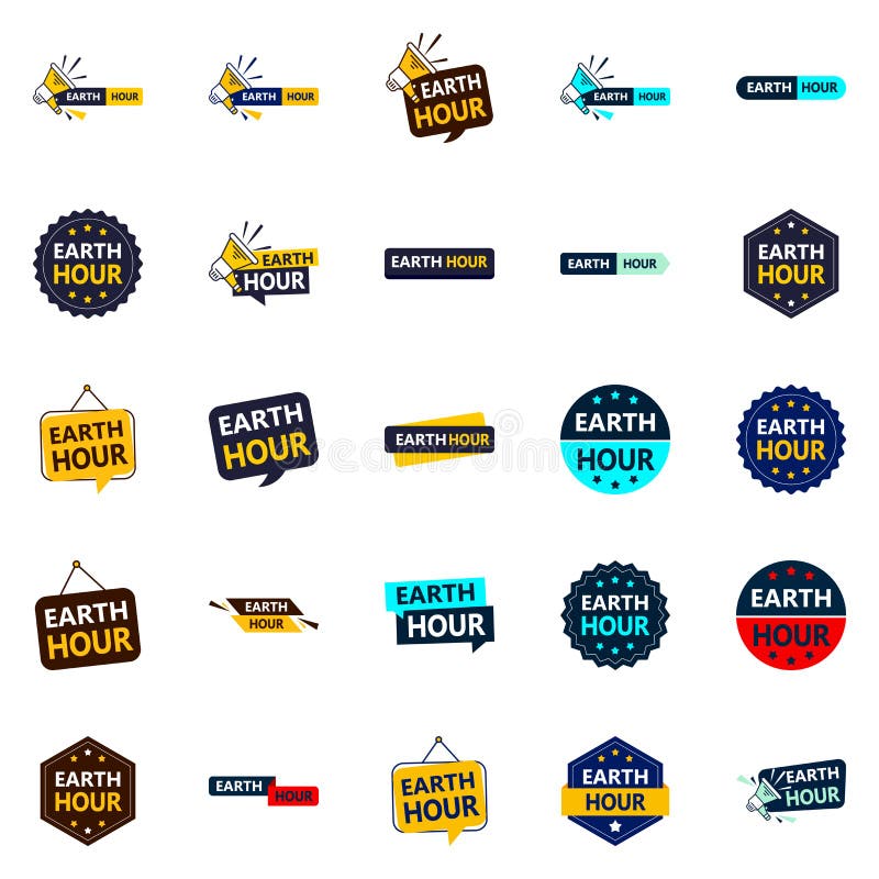 Spread Awareness with the Earth Hour Vector Bundle 25 Eye Catching ...