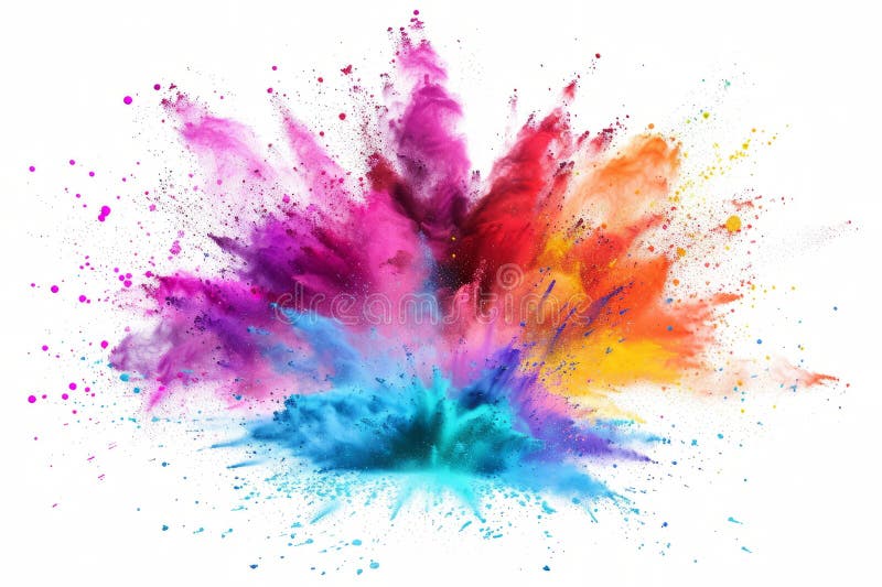 Spread Joy and Positivity Burst of Colored Powder Exploding in a ...