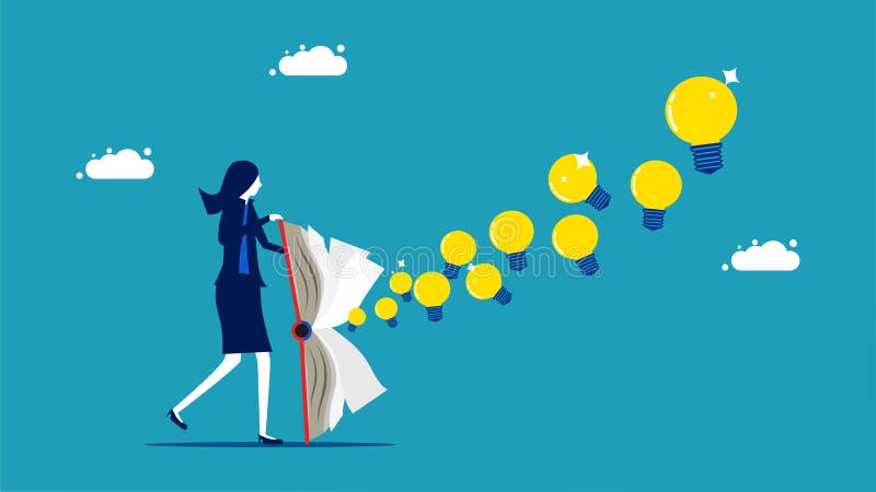 Open Book Glowing Brain Knowledge Stock Illustrations – 77 Open Book ...