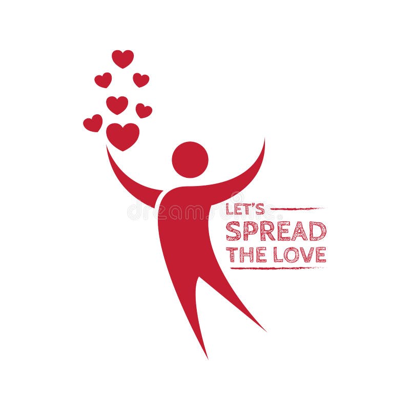 Spread the Love Typography Design Logo Stock Vector - Illustration of ...
