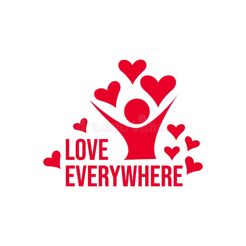 Spread the Love Typography Design Logo Stock Vector - Illustration of ...