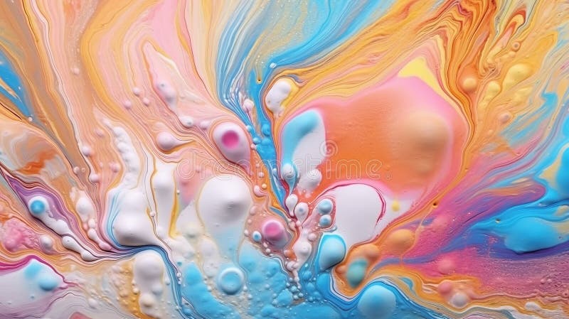 Spread-out Acrylic Paint. Abstract Background, Made in the Technique of ...