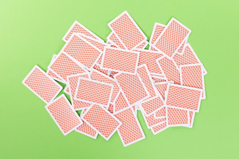 Spread Out, Face Down Cards Isolated On White Background Stock Photo ...
