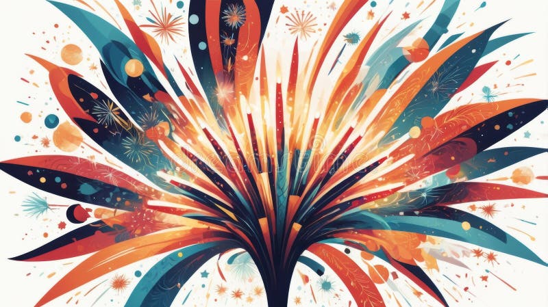 Spread Simulation in Abstract Style Stock Illustration - Illustration ...