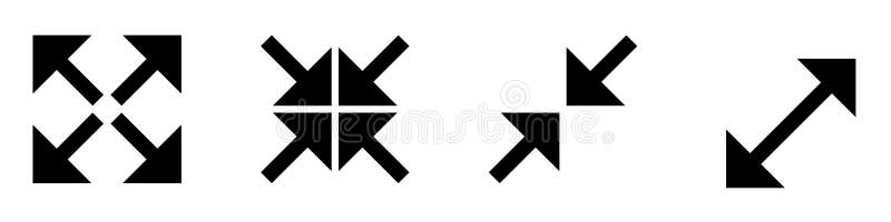 Spread Window or Video Icon. Space Symbol Stock Vector - Illustration ...