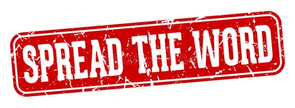 Spread the Word Rectangular Sign. Spread the Word Stamp Stock Vector ...