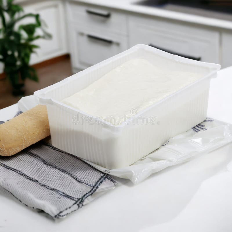 Spreadable Soft Cheese Snack with Breadstick- Stock Image - Image of ...