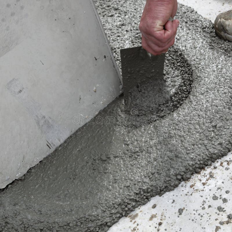 Spreading concrete stock image. Image of detail, spreading - 18728405