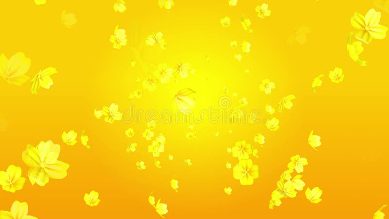 Spreading 3D Yellow Color Flower Heads - Motion Background Stock Video ...