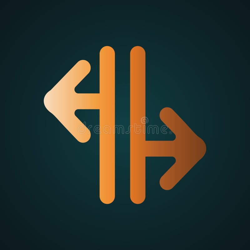 Spreading Outward Arrows Icon. Distribution Arrows. Stock Vector ...