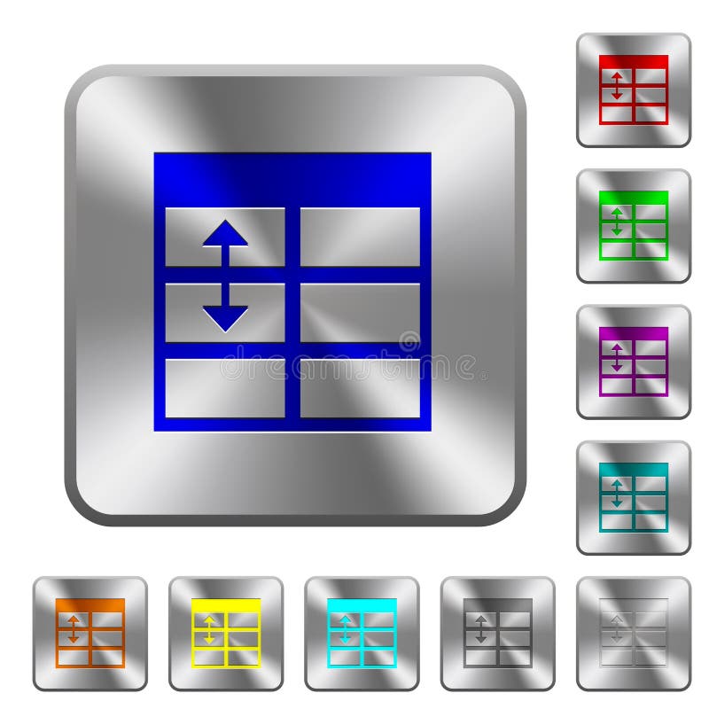 Spreadsheet Adjust Table Row Height Rounded Square Steel Buttons Stock ... Spreadsheet Adjust Table Row Height Rounded Square Steel Buttons Stock ...