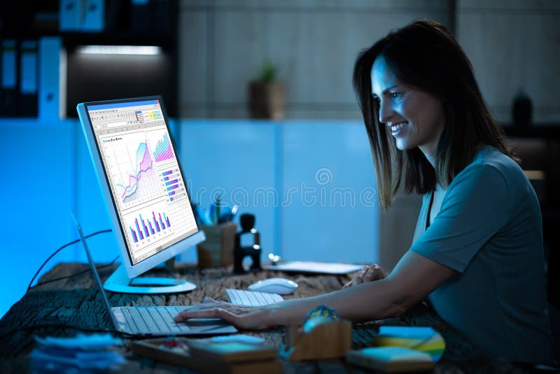 Person Working on Laptop stock image. Image of browsing - 103304429