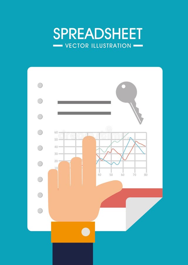 Spreadsheet Design, Vector Illustration. Stock Vector - Illustration of ...