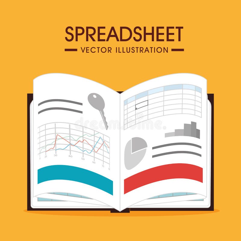Spreadsheet Design, Illustration. Stock Illustration - Illustration of ...