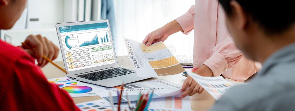 Spreadsheet Document Information Financial Startup Concept Brisk Stock ...