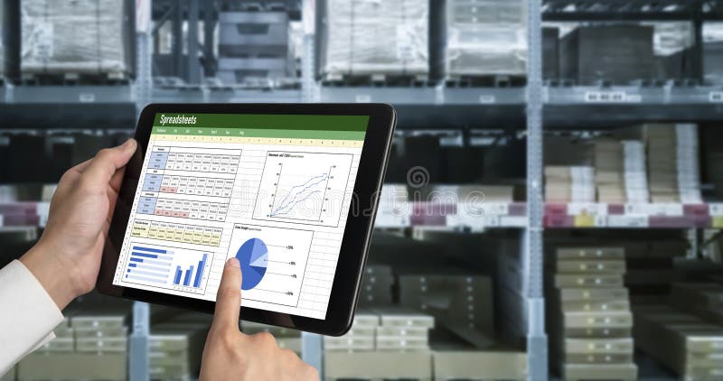 Spreadsheet Document Information Financial Startup Concept Snugly Stock ...