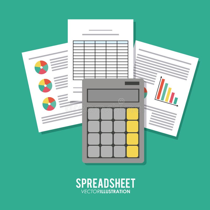 Spreadsheet icon design stock vector. Illustration of internet - 68108821