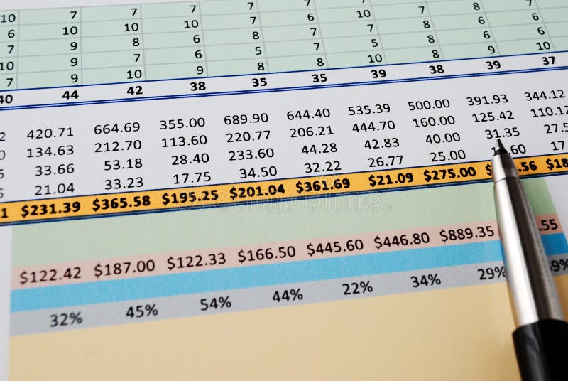 Spreadsheet stock image. Image of spreadsheet, financial - 69737947