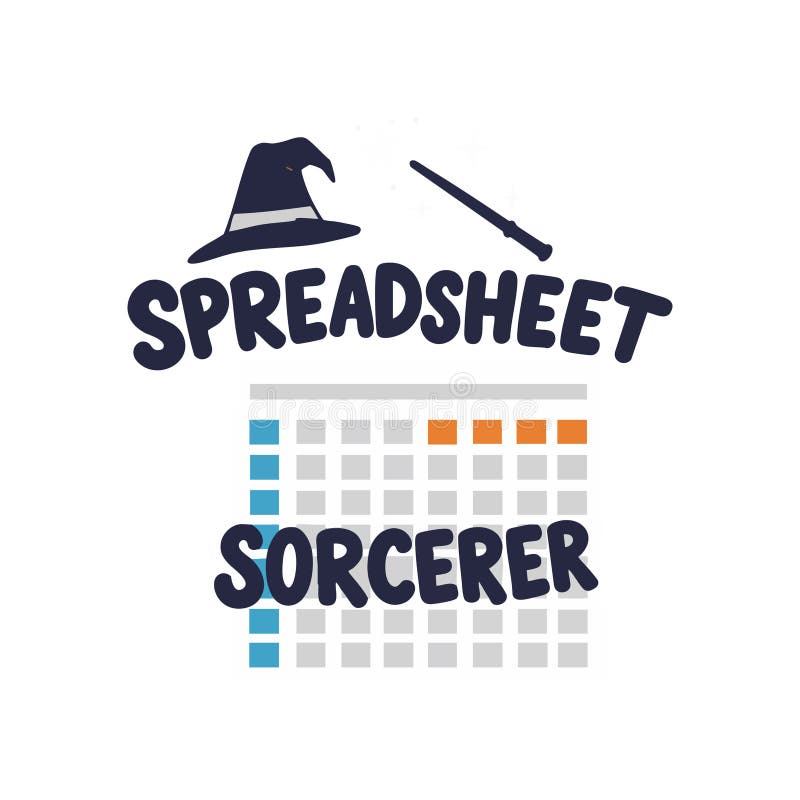 Spreadsheet Sorcerer Stock Illustrations – 2 Spreadsheet Sorcerer Stock ...