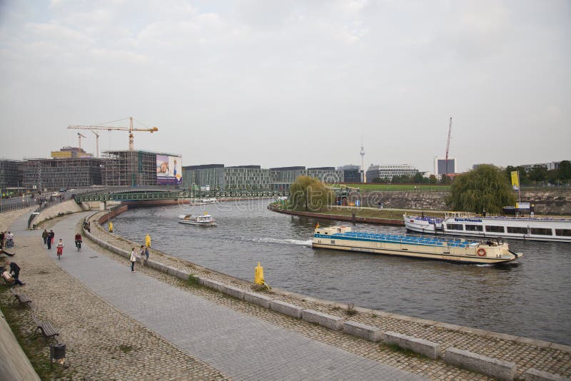 Spree River Berlin editorial image. Image of german, spree - 49661320
