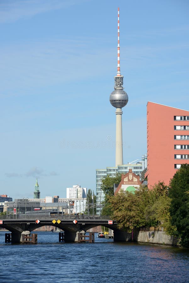 Spree river, Berlin stock photo. Image of landmark, city - 34759130
