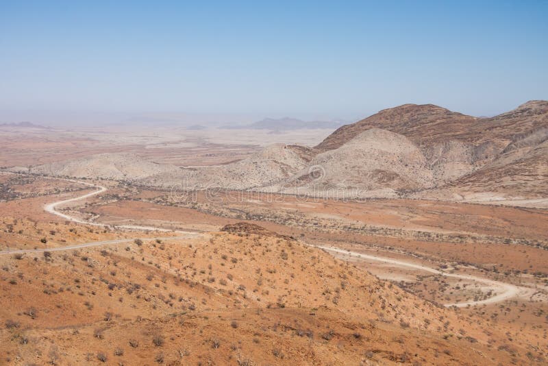 Spreetshoogte Pass View from Above in Remote Central Namibia Desert ...