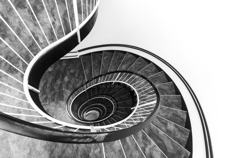Sprial Staircase Forming a Beautiful Shell Pattern Stock Image - Image ...