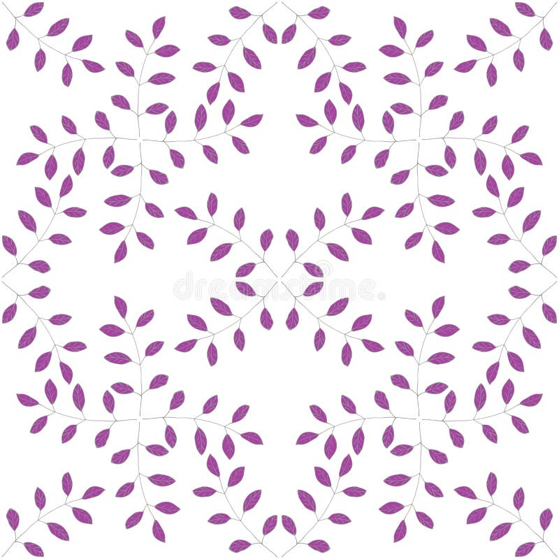 Sprig with Leafs Seamless Pattern Stock Vector - Illustration of autumn ...