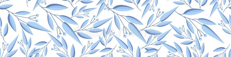 Sprig Pattern with Sharp Leaves. Tropical Leaf Icon for Web Design ...