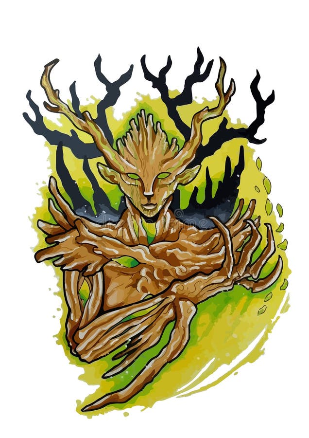 Spriggan a Legendary Creature from Cornish Faery Lore Stock Vector ...