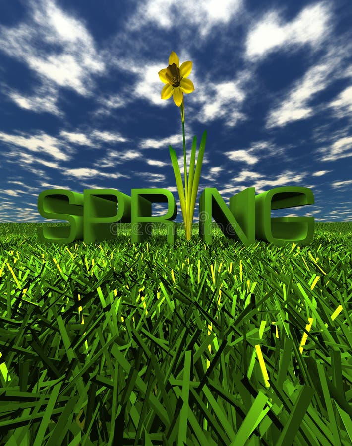 Spring stock illustration. Illustration of plant, spring - 18369554