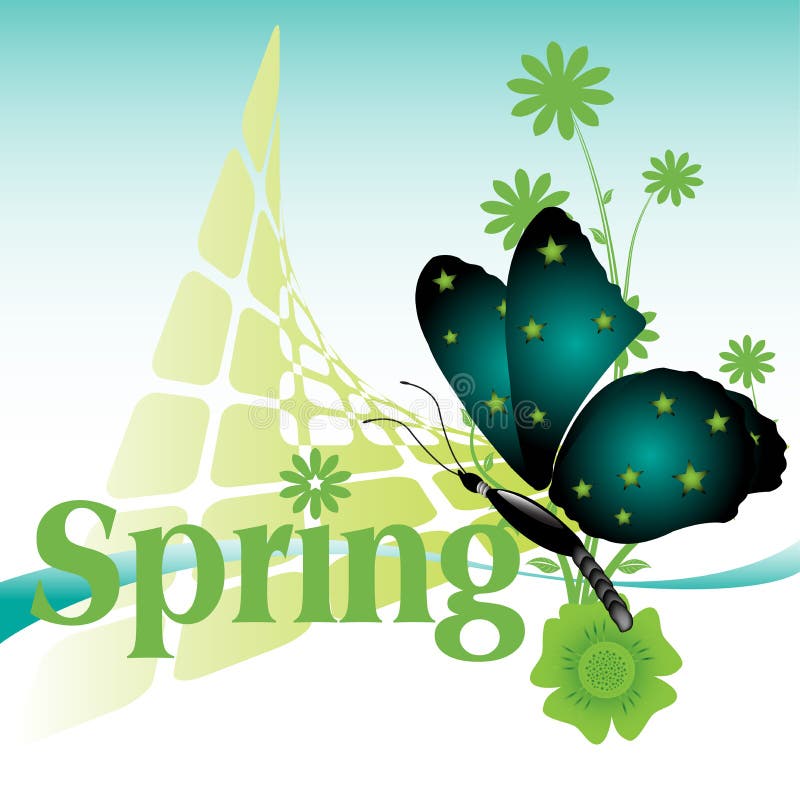 Spring wordcloud stock illustration. Illustration of seasonal - 9129373