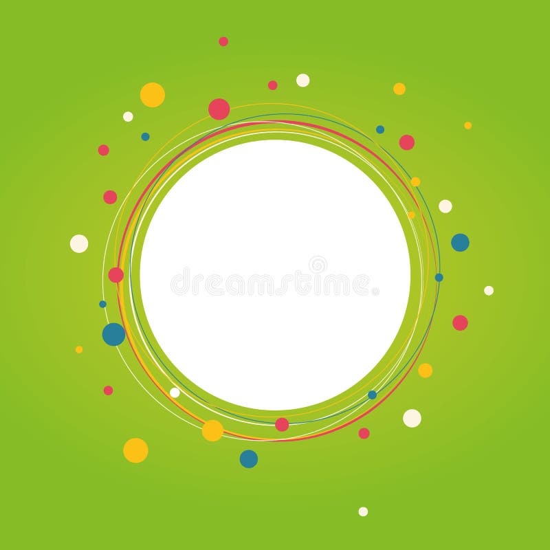 Spring Abstract Circle Background. Stock Vector - Illustration of ...