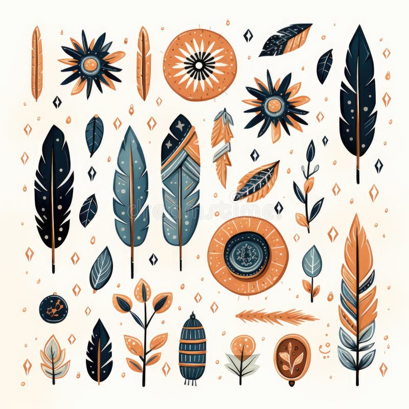 Spring Abstract Clipart Collection Modern Trendy Abstract Boho Spring ...