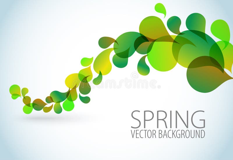 Spring Abstract Blue Background with Dragonflies Stock Vector ...