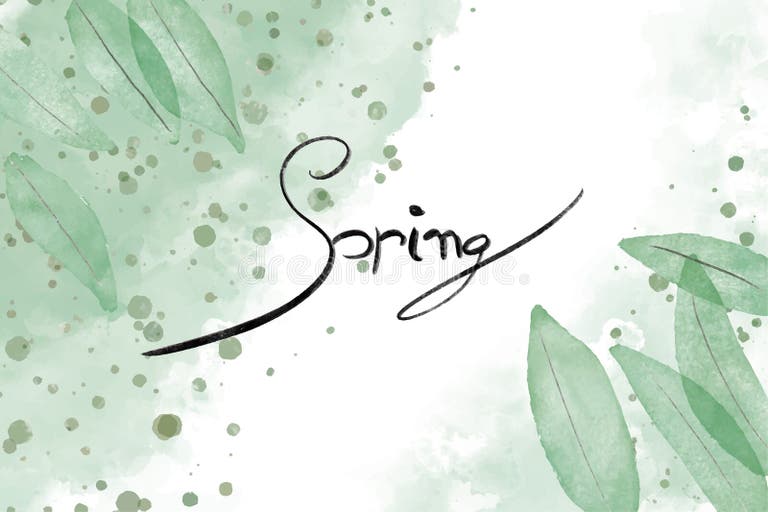 Spring Abstract Watercolor Vector Background Stock Vector ...