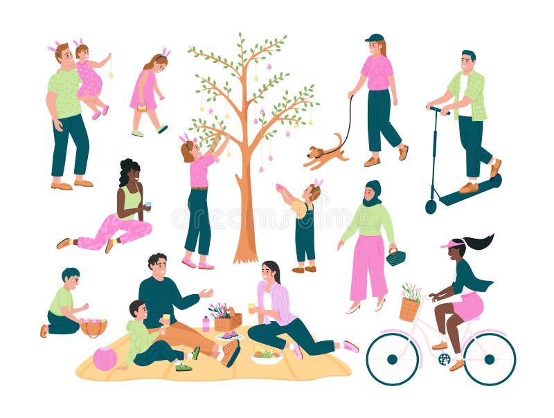 Spring Activities Clipart Stock Illustrations – 89 Spring Activities ...