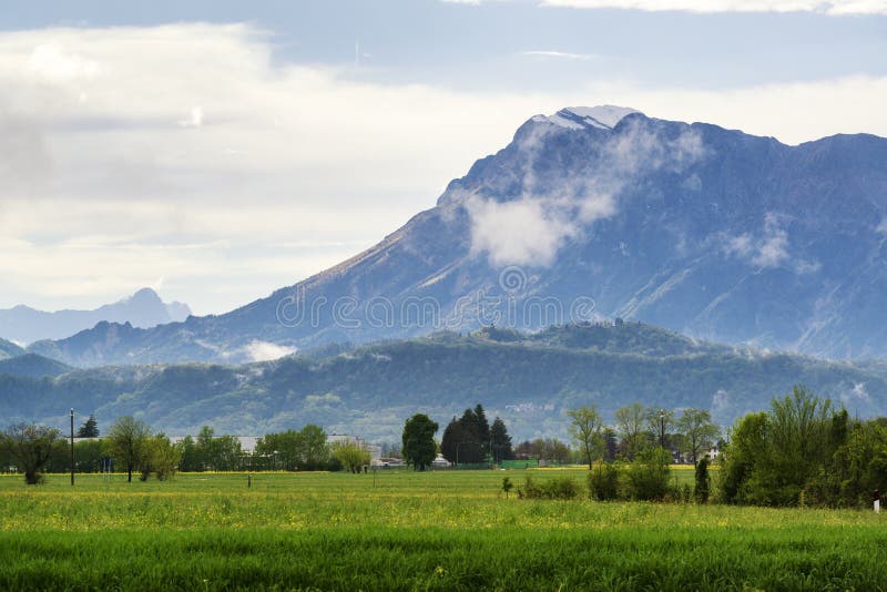 Spring in Alp mountains stock photo. Image of rain, environment - 176706736