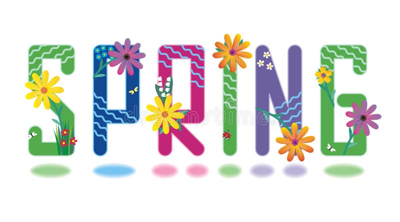 Spring alphabet mini set stock vector. Illustration of message - 2197672