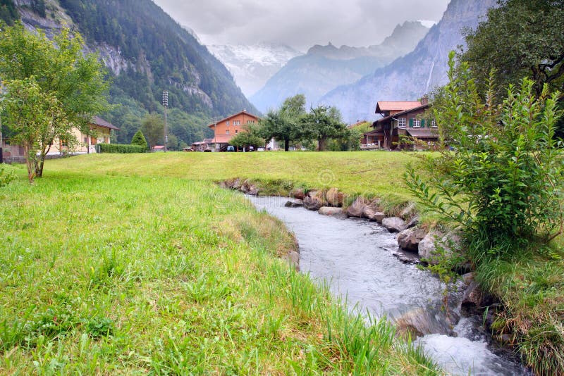 Spring Alps, Switzerland stock image. Image of land, farmeland - 2111723