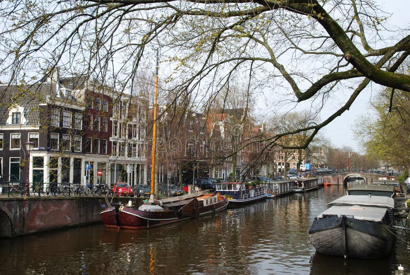 Spring in Amsterdam stock image. Image of netherlands - 19365997