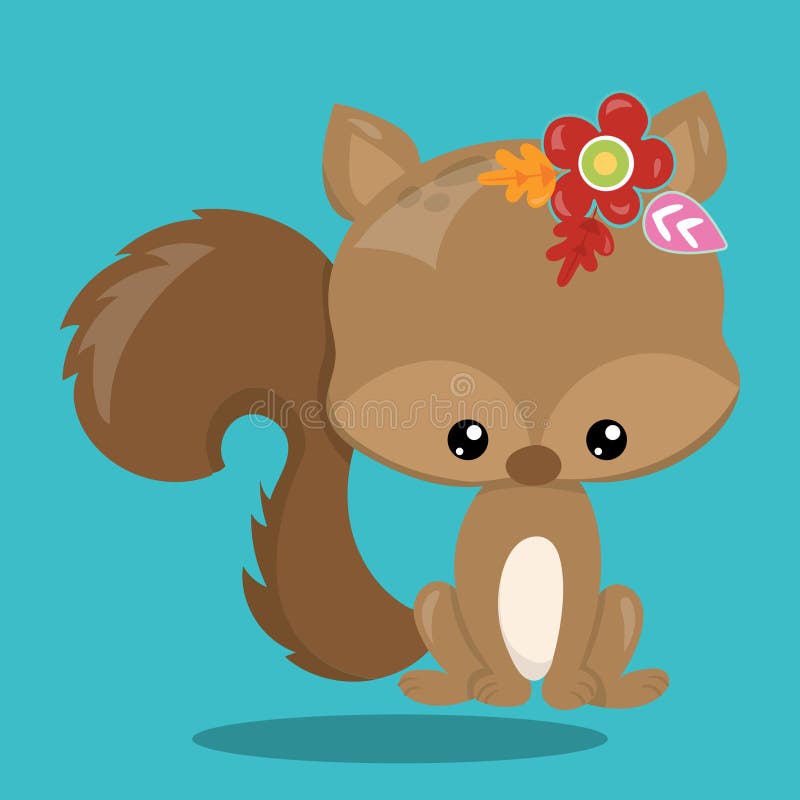 Spring animals squirrel 05 stock vector. Illustration of animals ...